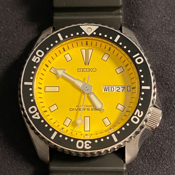 FS Seiko Skxa35. rare YELOW DIAL seiko | WatchCharts Marketplace