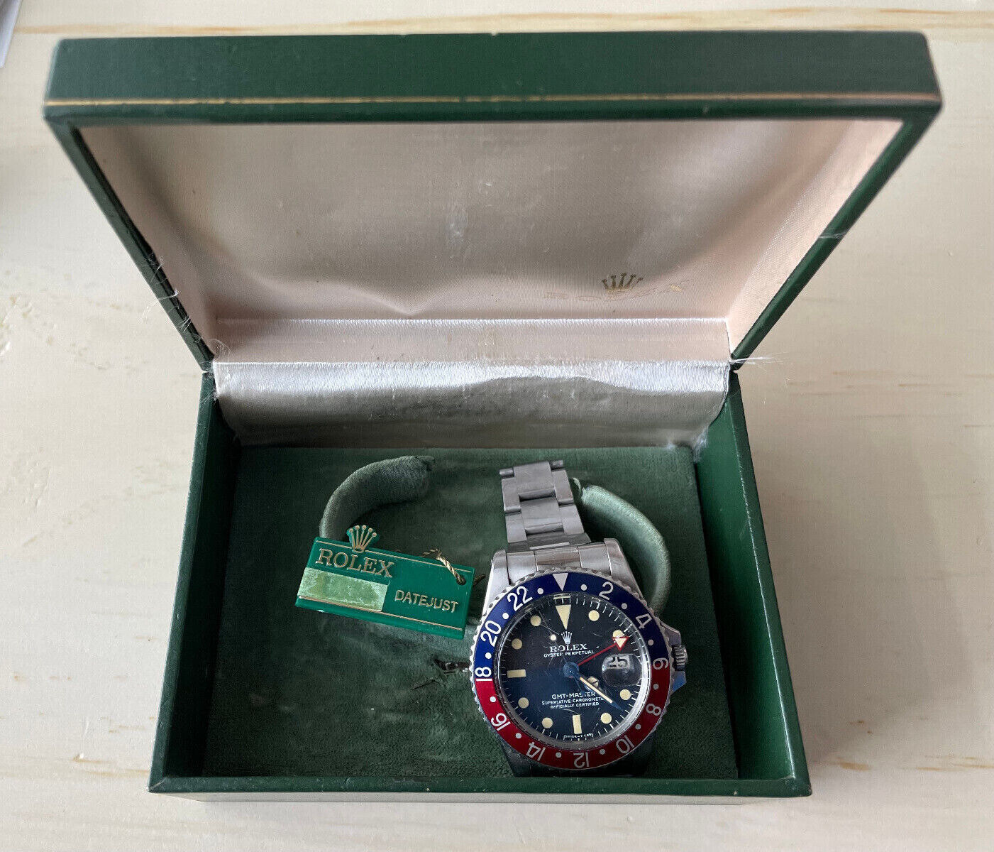 Rolex GMT Master 40mm 1675 Pepsi Blue/Red Watch - Vintage Circa 1966 ...