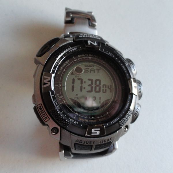 **SOLD** Casio Pathfinder PAW1500t-7v Titanium ABC | WatchCharts ...