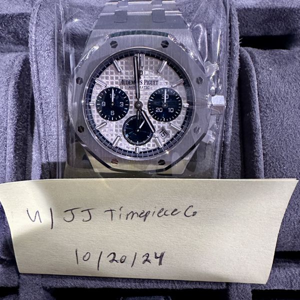 [WTS] Audemars Piguet Royal Oak Chrono Silver Blue Panda 38mm Steel ...