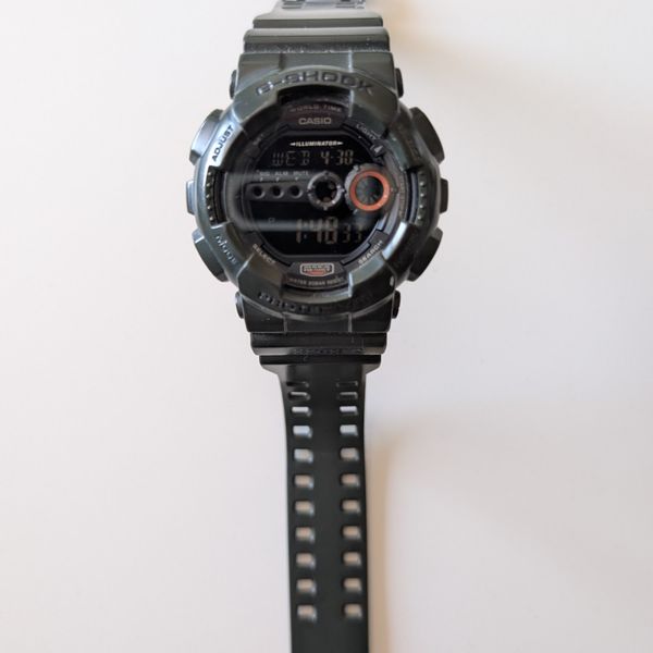 Casio G-SHOCK Men's 3263 LARGE 57mm Black & Military Green Watch GD ...