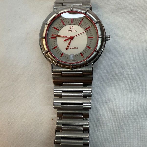 Omega Seamaster Spider, Stainless steel, red/gray dial, works perfectly ...