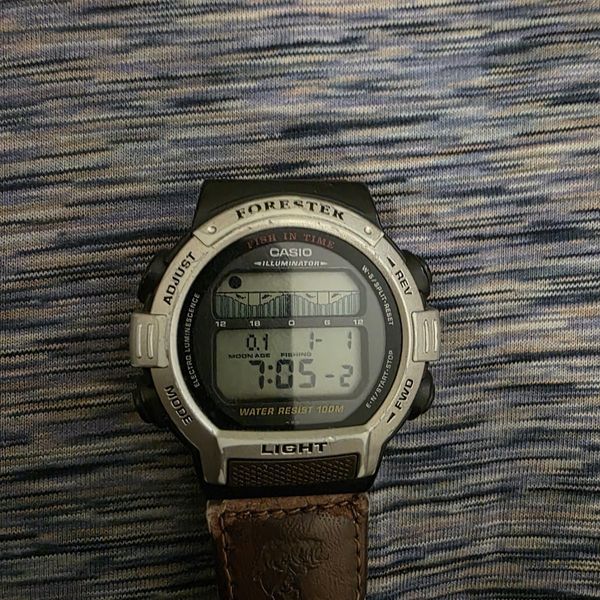 Casio Forester Fish In Time FW-200 Digital Watch NEW BATTERY Working ...