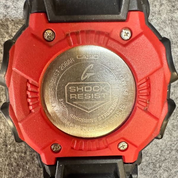 Casio G-shock The King GXW-56-1AER Black/Red Digital Watch ...
