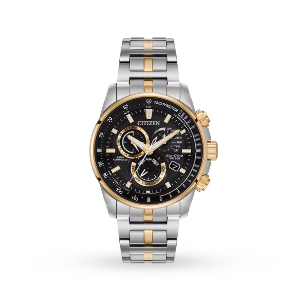 Citizen Eco-Drive WR200 Chrono 43mm Mens Watch Solar Powered AT4126-55E ...