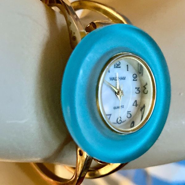 women's WALTHAM Change Bezel WATCH 6 COLORS w/original box case Japan ...