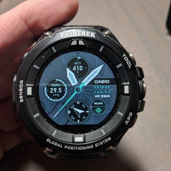 FS: Casio Pro Trek WSD-F20 Android Wear Smartwatch | WatchCharts ...