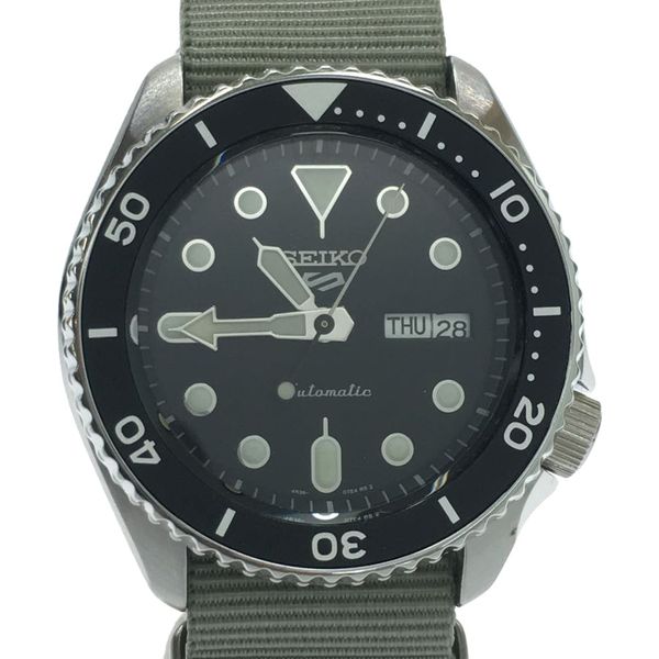 [Used] SEIKO Automatic watch/SEIKO 5 SPORTS/back skeleton/analog/BLK ...