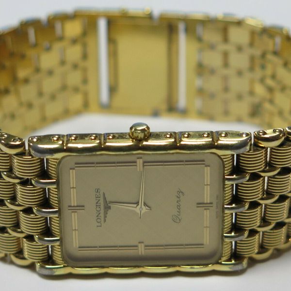 Vintage Longines MZ5712 0961 Swiss Quartz Gold Tone Watch CMZ 5712 ...