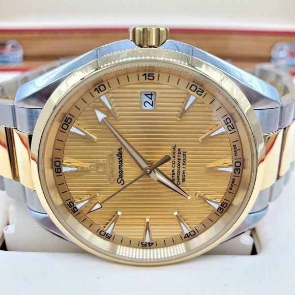 FS: Pre-Owned Omega Seamaster Aqua Terra Two-Tone 18kt Gold ...
