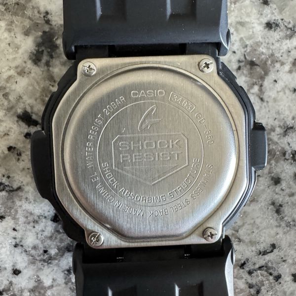 Casio G-SHOCK GD-350-1C Digital Watch | WatchCharts Marketplace