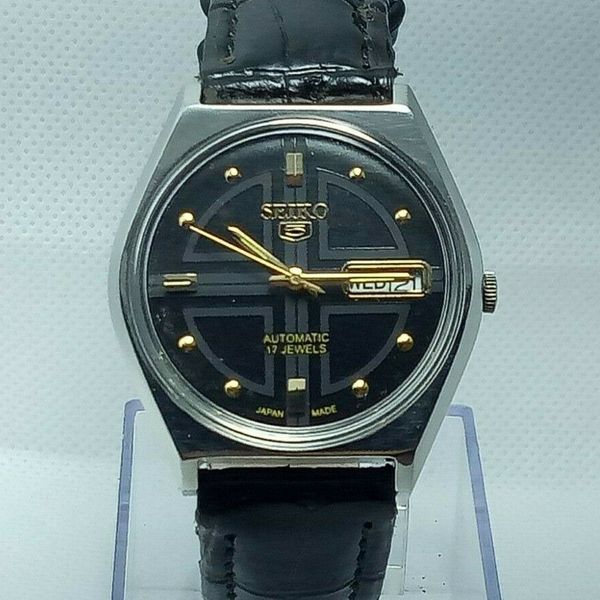 VINTAGE SEIKO 5 AUTOMATIC MEN'S DAY & DATE 17 JEWELS WRIST WATCH REF-6309 | WatchCharts Marketplace