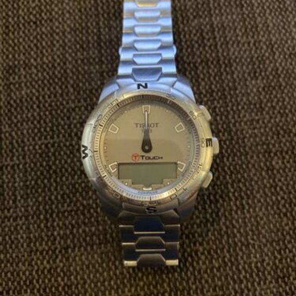 Mens Tissot T-Touch 2 Stainless Steel, Compass, Altimeter, Meteo ...