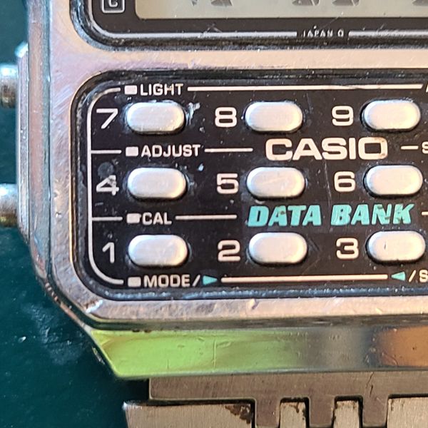 Vintage Casio 246 CD-401 Databank Calculator Digital Watch WORKS ...
