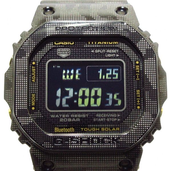[New] [Used] CASIO G-SHOCK watch titanium/camouflage pattern/tough ...