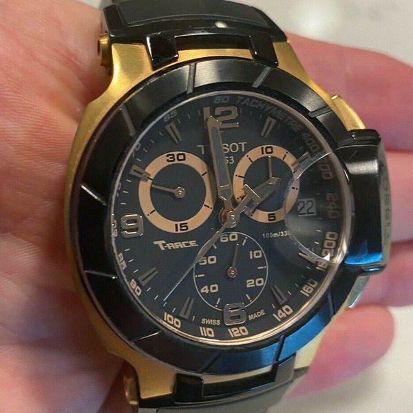Tissot T-RACE Black & Rose Gold Chrono | WatchCharts