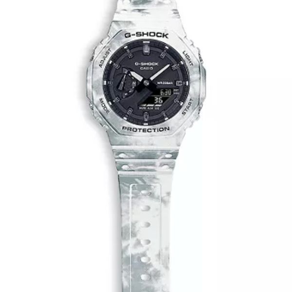 Casio G-Shock Limited Edition SNOW CAMOUFLAGE Watch GA2200GC-7A ...