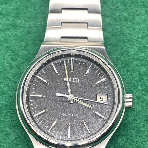Rare Vintage BULER 7022-23740 Quartz Watch 1970s Swiss Tissot Cal 2030 ...