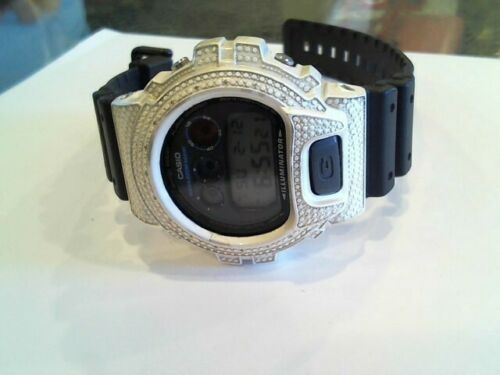 casio g shock 3230 dw6900 dw-6900 white w/ Real Diamonds | WatchCharts
