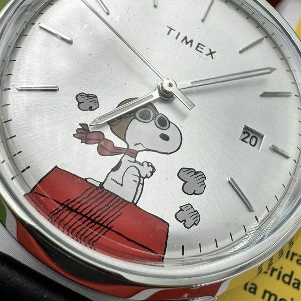 New Timex Marlin Automatic x Peanuts Snoopy Flying Ace 40mm TW2W49600 ...
