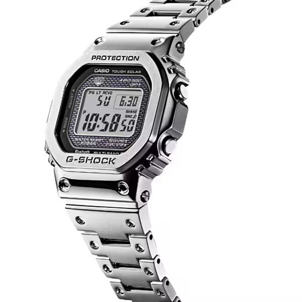 New Casio G-Shock Full Metal GMW-B5000 Series Men's Silver Watch ...