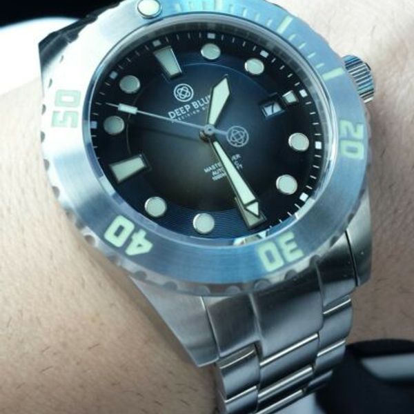 Deep Blue Master Diver 1000m Water Resistant Watch Lumed Bezel ...