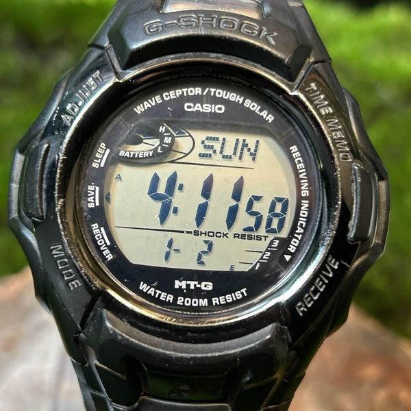 Vintage Menâ s Casio G Shock Wave Ceptor Digital Quartz Watch. ð ...