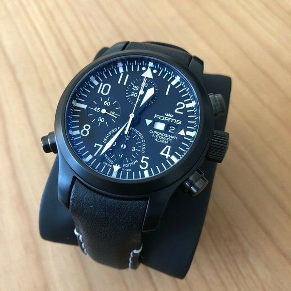 Fortis B-42 Flieger Alarm Chronograph Limited Edition COSC 657.10.11 L ...