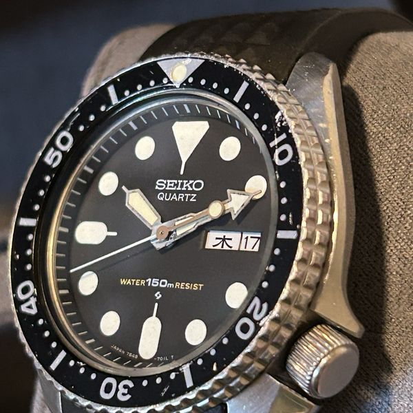 Vintage 1982 SEIKO QUARTZ DIVER'S 150M 7548-7000 Japan 5 Jewels Quartz ...