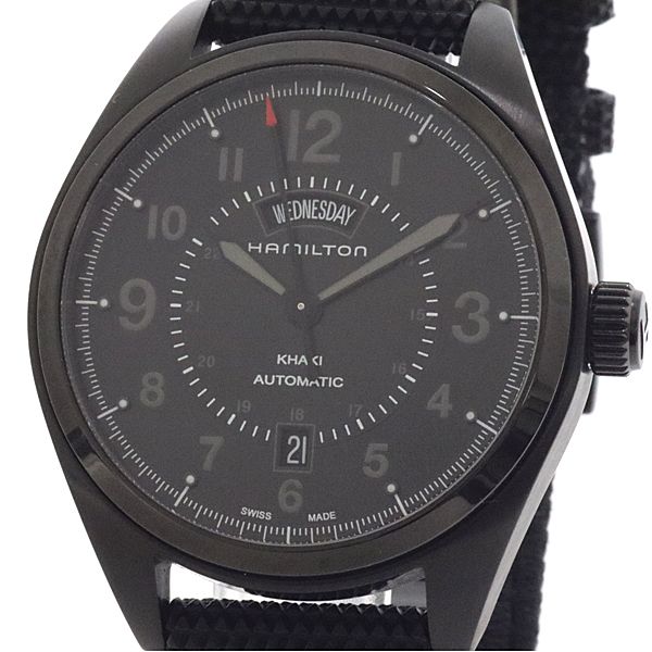 HAMILTON Hamilton Men's Watch Khaki Field Day-Date H70695735 Black ...