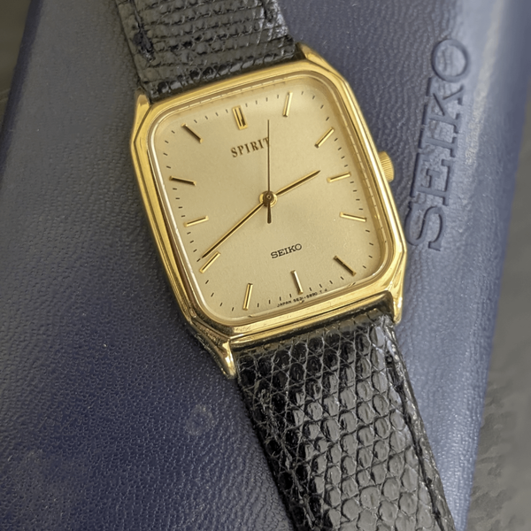 [wts] NOS 1990's Vintage Seiko Spirit Old New Stock Tank Style Dress ...
