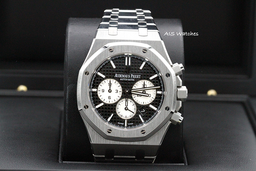 FSOT: Audemars Piguet 26331ST 41MM Royal Oak Chronograph Black Dial J ...
