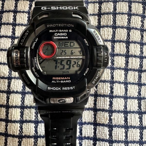 Casio G-Shock Riseman GW-9200 Black Good Condition | WatchCharts ...