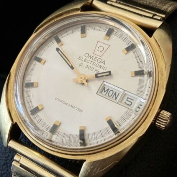 Omega Vintage 70s 198.0045 gold plated watch As-Is Not Running ...