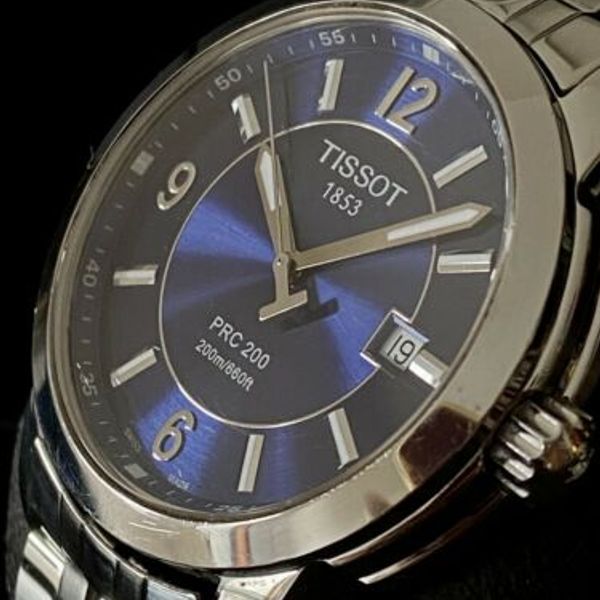 Tissot PRC 200 Blue Dial Mens Swiss quartz Watch | WatchCharts Marketplace