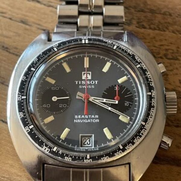 vintage Tissot Seastar Navigator Chronograph Gents Watch | WatchCharts ...