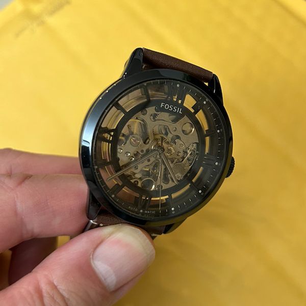 Fossil Townsman ME3098 Automatic Skeleton Dial Men's Watch ...