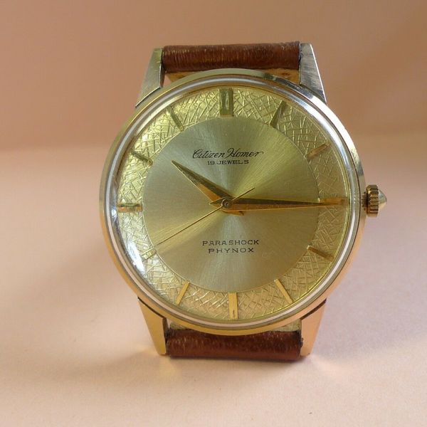 Vintage Citizen Homer 19-J Parashock Phynox hand-winding watch ...