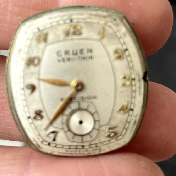 *Vintage*Gruen Precision*Very Thin*Watch Face* 10K Gold Filled ...