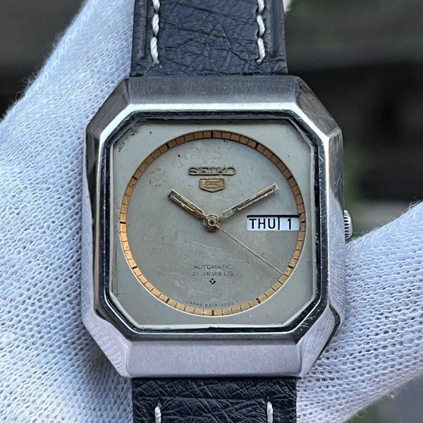 Vintage Seiko 5 6319-603A Automatic Day/Date 21 Jewels Men's Wrist ...