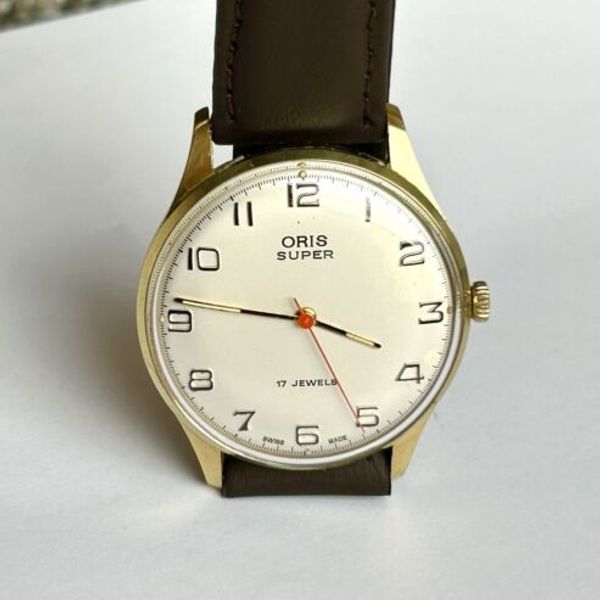 Oris Super 17 Jewel Gold Swiss Watch 1960s Running Condition / Shock ...