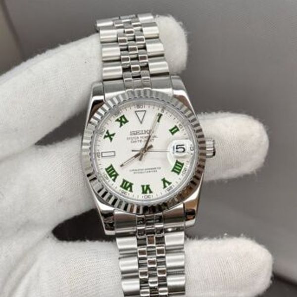 Seiko MOD Wimbledon White date 39mm automatic dial nh35 . | WatchCharts ...