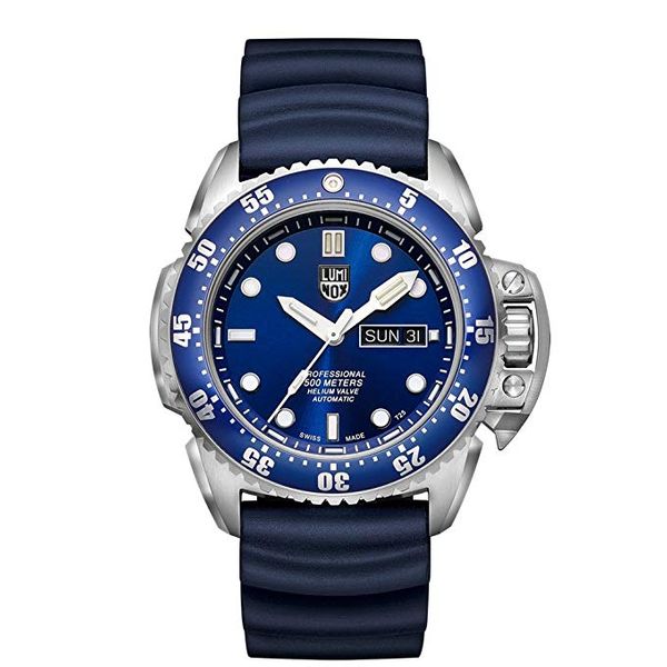 Luminox Men's Sea Stainless Steel Swiss-Automatic Watch with Rubber ...