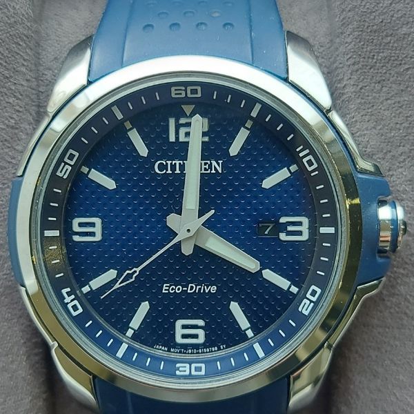 Citizen AW1158-05L Cal.J810 Eco Drive Stainless Steel Solar Mens Watch ...