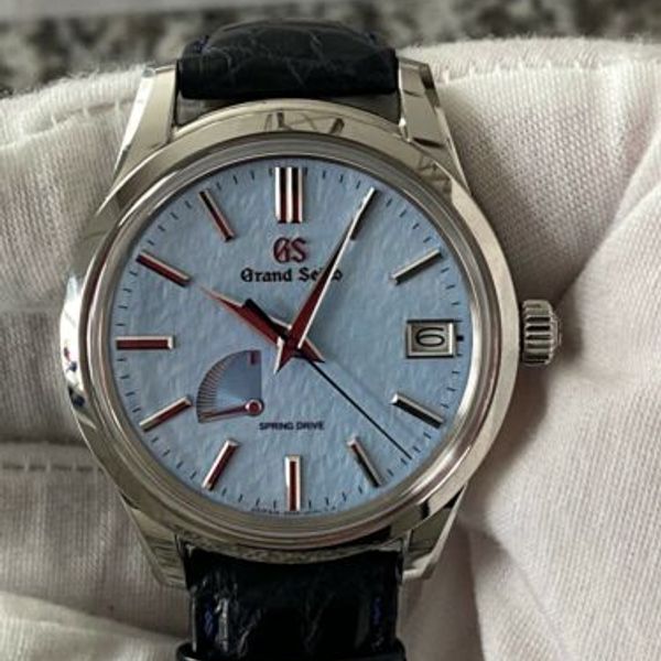 2021 Pristine Grand Seiko "Skyflake" SBGA407 Blue Snowflake Dial - 40mm ...