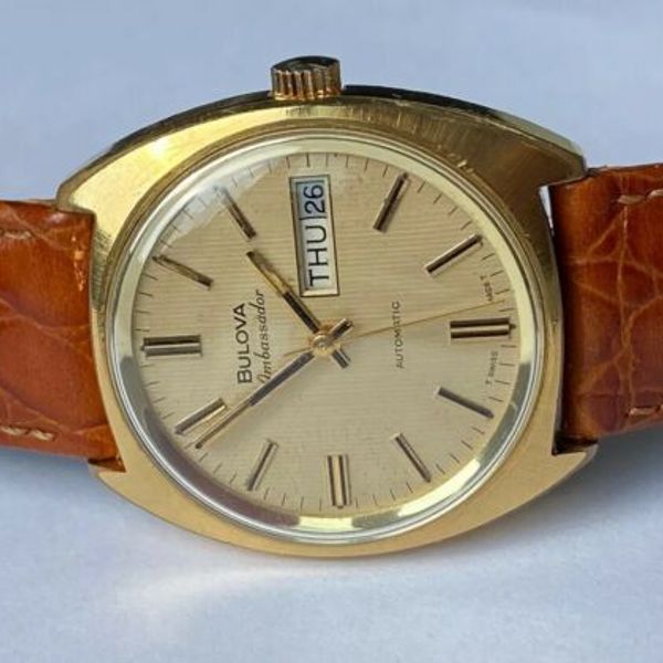 Vintage BULOVA AMBASSADOR Mens Automatic Wristwatch - Cal 11 AOACB ...