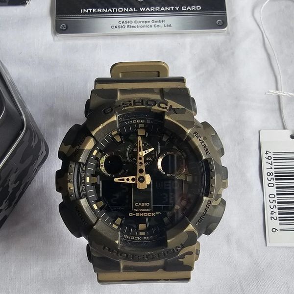 Casio G Shock GA-100CM-5A Camo SERIES Excellent Condition | WatchCharts ...