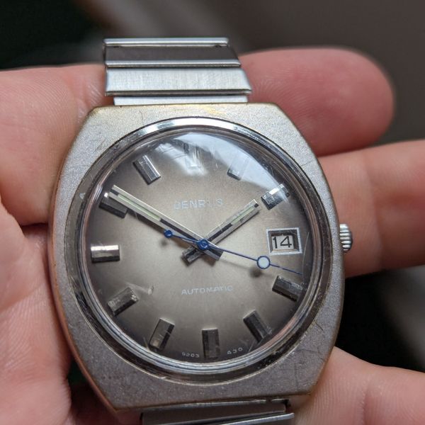 Benrus Automatic Vintage Watch w/ Date Function & Stainless Steel Band ...