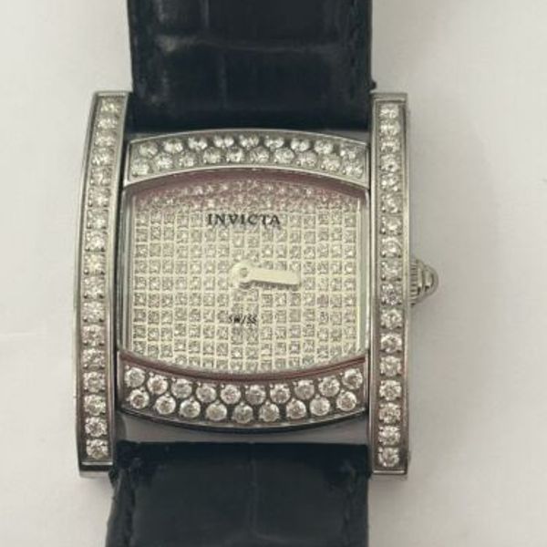 Limited Edition 30mm Invicta Sapphire Diamond 3823 Quartz 4J 3ATM SS ...