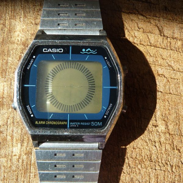 Casio Vintage Digital Quartz Watch AA-92W Module 103 Blue Thunder ...